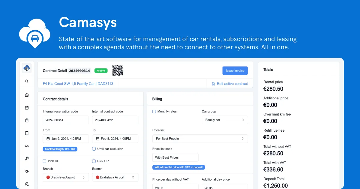Car management software | Camasys
